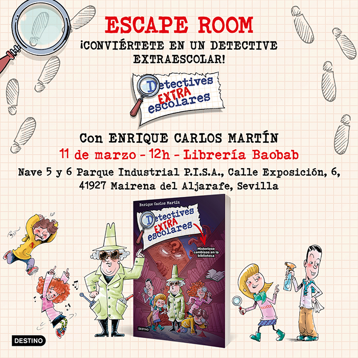 Escape room infantil de los Detectives Extraescolares